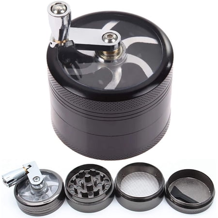 Qianli Pollen Grinder Zinc Alloy Manual Crank Grinder for Spices, Herbs ...