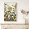 IDEA4WALL Framed Canvas Wall Art Botanical Floral Arrangement with ...