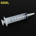 5 Pack 60ml Plastic Syringe Liquid Measuring Syringe Tools for Oral ...
