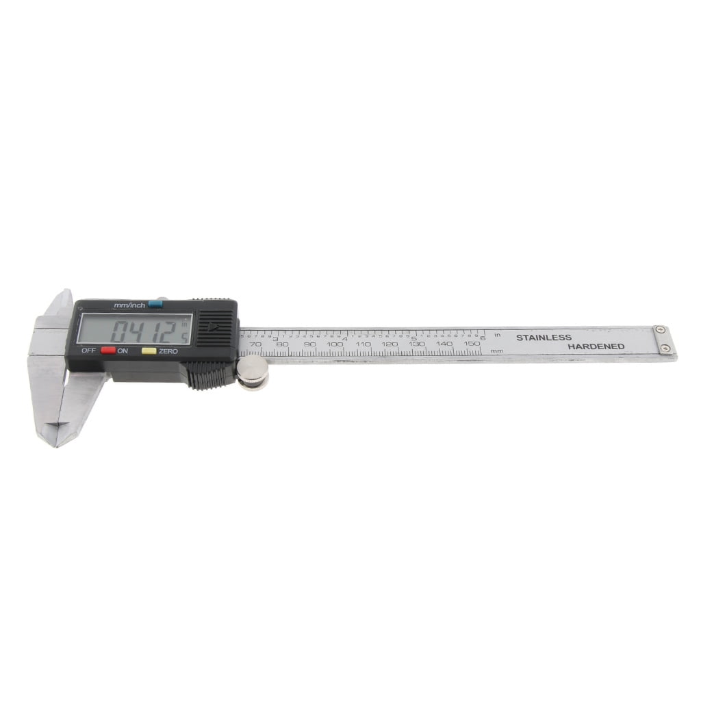 Calibrador Vernier digital de 0-150 mm; Resolución: 0,1 mm; en mm ...