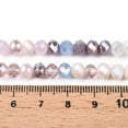20strands Electroplate Glass Beads Strands Faceted(32 Faceted) Rondelle ...