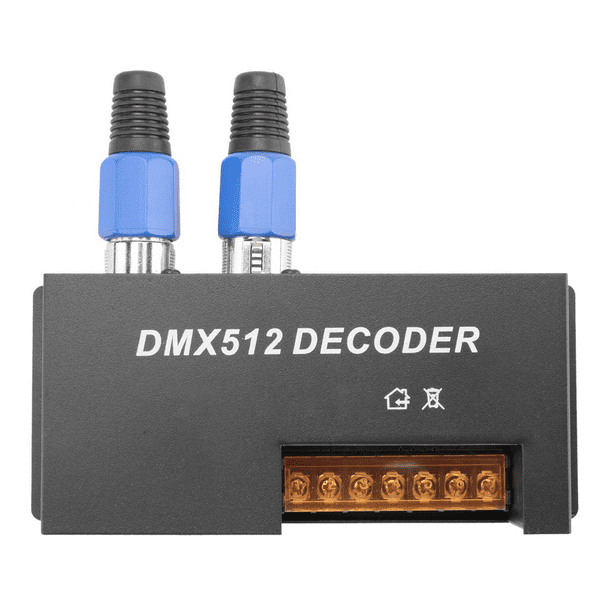 4 Channel DMX Decoder RGBW PWM DMX512 Dimmer Driver RGBW Light Controller Input 12V-24V DC ...