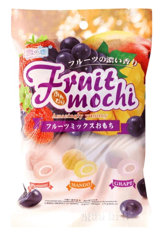 Yuki/Love Small Fruit Mochi Strw/Mg/Grp - Walmart.com