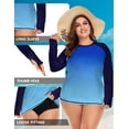 Tiyomi Plus Size 5x Swimsuit Shirts For Women Upf 50 Sun Protection