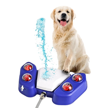 Pet Dog Sprinkler Toy With 4 Shower Outdoor Automatic Interactive Step ...