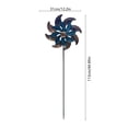 LOWLHOME Outdoor Courtyard Iron Windmill Ornaments,Three Story Rotating ...