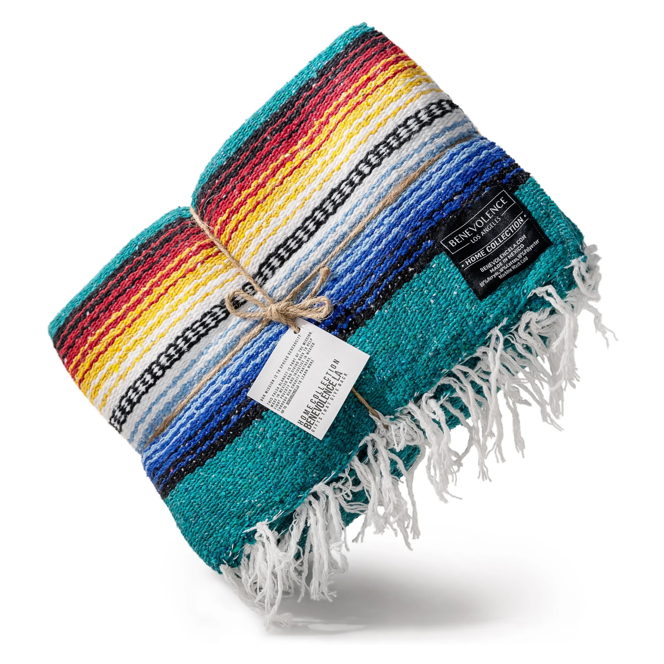 Benevolence LA Premium Mexican Blanket - Agua, 50 x 80 in - Walmart.com