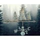 Good Directions Pine Trees Weathervane, Blue Verde Copper - 32"L ...