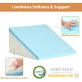 Orthopedic Bed Wedge Pillow Set 4Pcs, Adjustable Memory Foam, Pillow ...