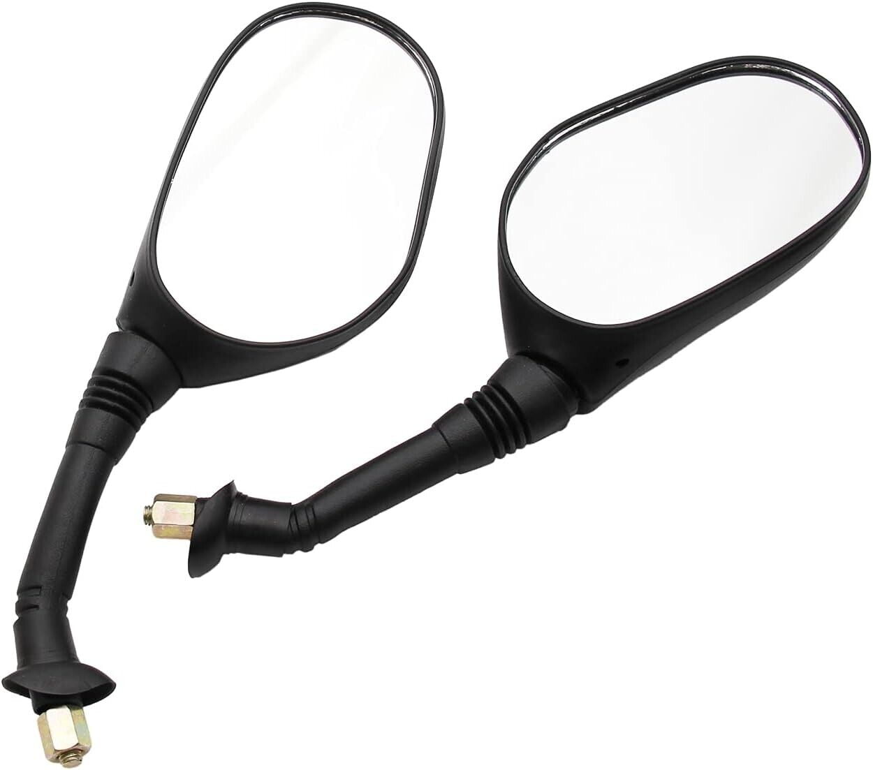 Universal 8mm Motorcycle Rear View Mirrors Pair for ATV GY6 50cc 125cc ...
