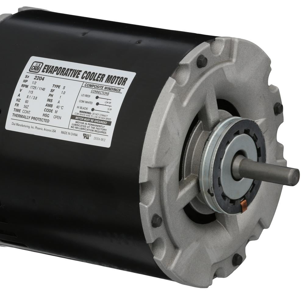 Dial Manufacturing INC 2204 1/2 HP 2 Speed Evaporative Cooler Motor ...