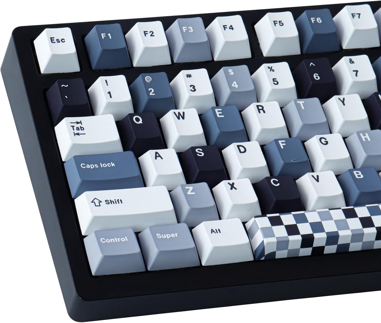 SHIQI-PBT Keycaps 134 Keys Mosaic Custom Keycaps Set Dye-Sublimation ...