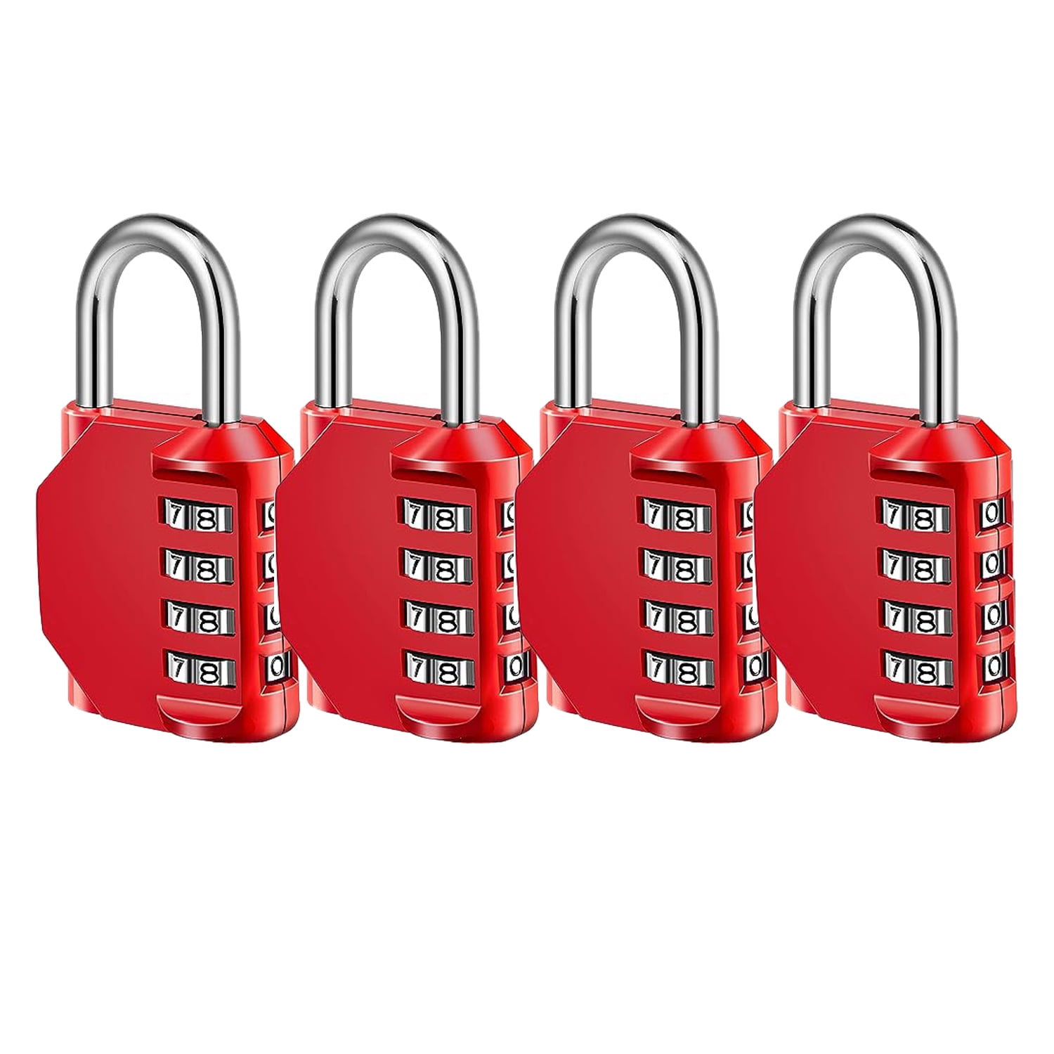 Combination Lock, 4 Digit Combination Padlock for School Gym Sports ...