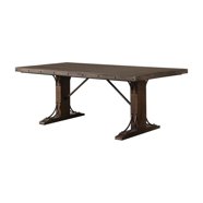 Furniture of America Tood Farmhouse Walnut 78-inch Wood Dining Table ...