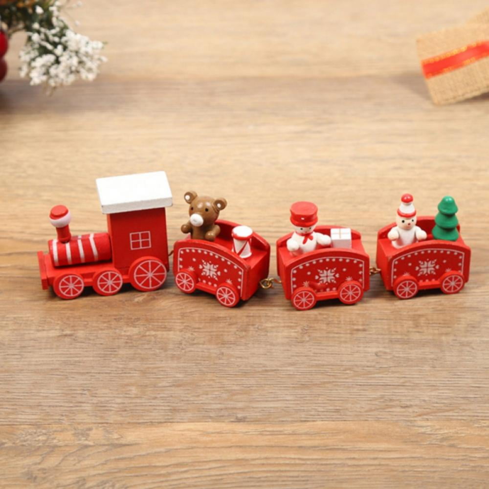 Orchip Wooden Engines & Train Cars Collection with Animals, Farm Safari ...