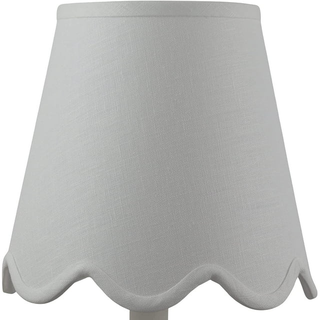 16 Inch Linen Scallop Bottom Empire Lamp Shade - Walmart.com