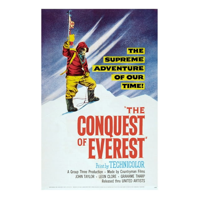 Conquest Of Everest The Poster 24inx36in Art Poster 24x36 Multi-Color ...