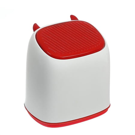 Lovely Trash Cans Detachable Plastic Portable Desk Litter Can With Lid ...