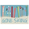 Liora Manne Frontporch Gone Skiing Indoor/Outdoor Rug Blue 20"X30 ...