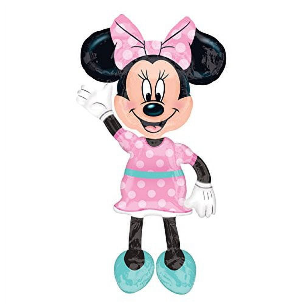 Click here for Anagram 34331 Minnie Airwalkers - Pink Dress Foil... prices