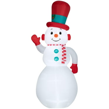 Comin DJ-SD-20159 10 ft. Three Stacking Snowman with Hats Light Up ...