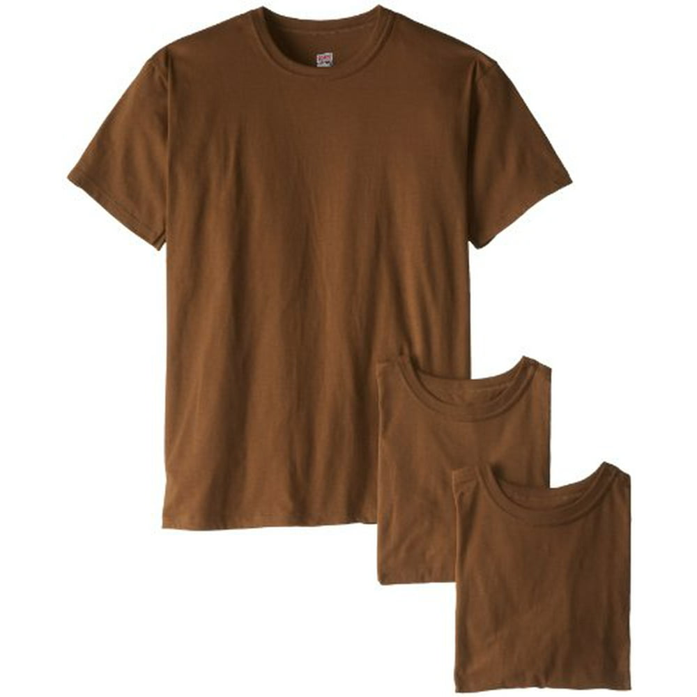 Soffe - Soffe mens 3 Pack 4.3 Oz Cotton Military Tee, Woodland Brown ...