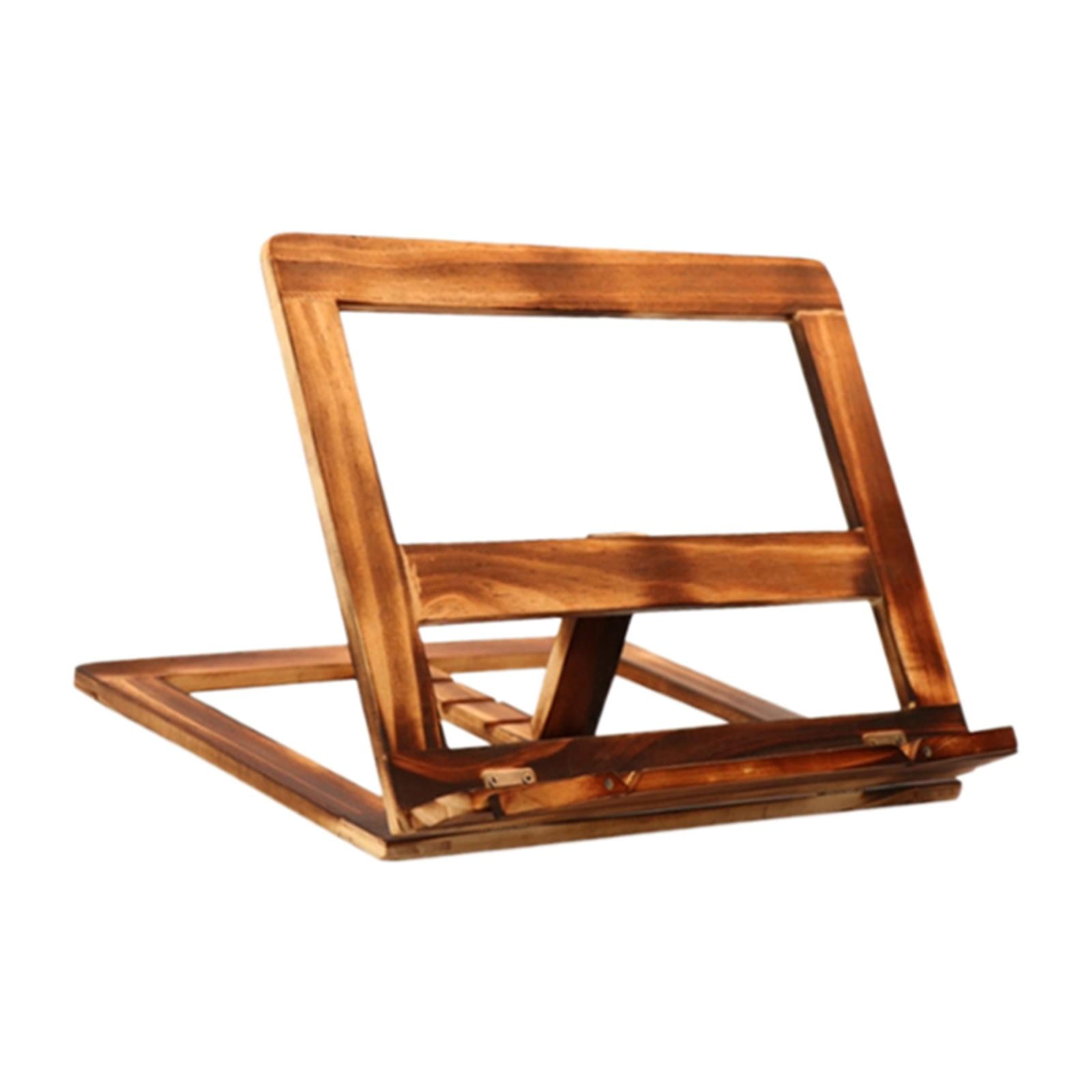Adjustable Wooden Book Stand with Page Paper Clip Lightweight Flexible ...
