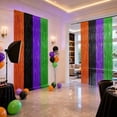 4 Color Fringe Door Curtain for Halloween, Metallic Foil Streamer ...