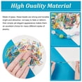 1 Box 1120Pcs 14 Colors Transparent Colours Rainbow Glass Twist Bugle ...