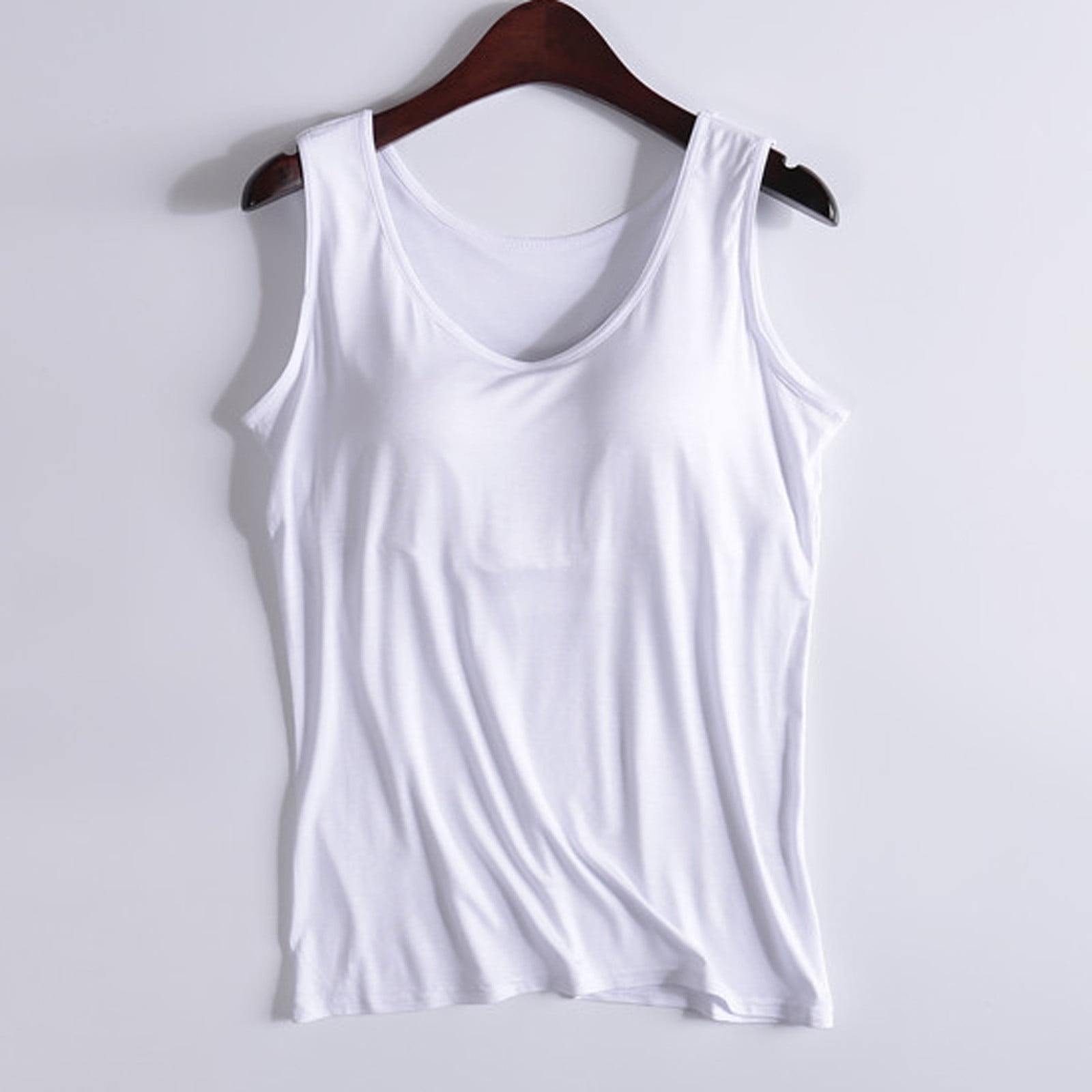 Click here for Quindos Womens Tank Tops Gym Summer White Ladies C... prices