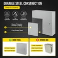 IP66 Waterproof Electrical Box - Heavy-Duty Steel Enclosure with Lock ...