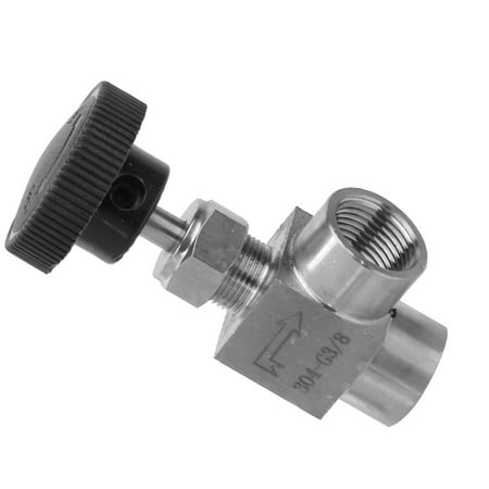 BSPP Needle Valve, High Pressure Stop Valve, For Water Fuel 3/8 ...