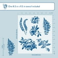 Hello Hobby Stencil Set, 8.5" x 9.5", 1 Piece, Floral & Fern - Walmart.com