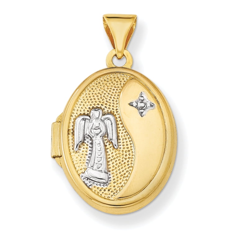 Click here for Saris And Things 14k Yellow Gold Rhodium 17mm Guar... prices