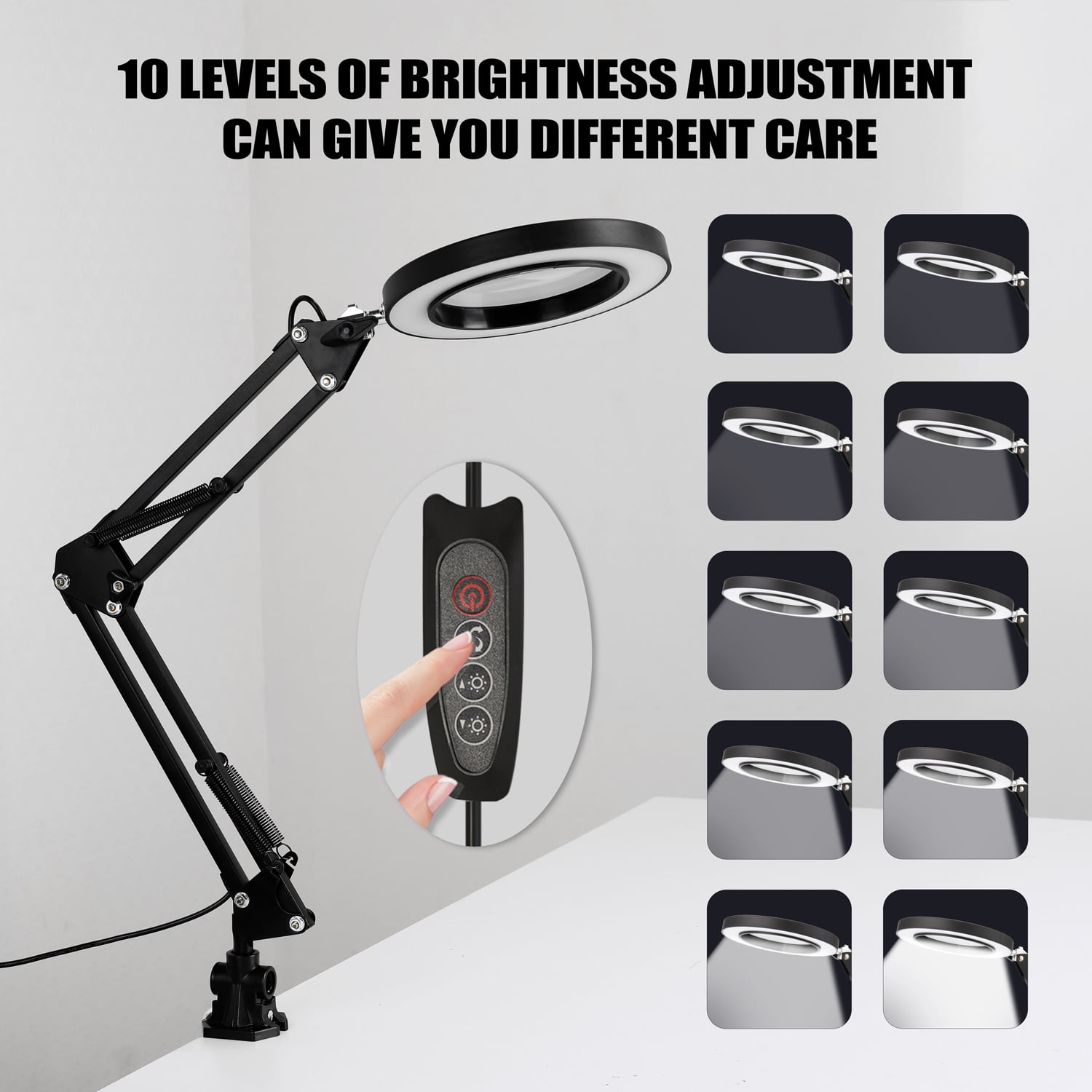 5X Magnifying Glass Desk Lamp Magnifier LED Light Foldable Reading Lamp 5x-magnifying-glass-desk-lamp-magnifier-led-light-foldable-reading-lamp