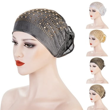 Dress Choice Women Chemo Caps Turban Flower Caps Headscarf Elastic ...