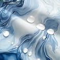 Abstract Blue White Alcohol Ink Ocean Fluid Shower Curtain Luxury ...