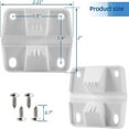 "Dailyextreme Cooler Hinges and Screws Set, White Durable Plastic, 4 ...