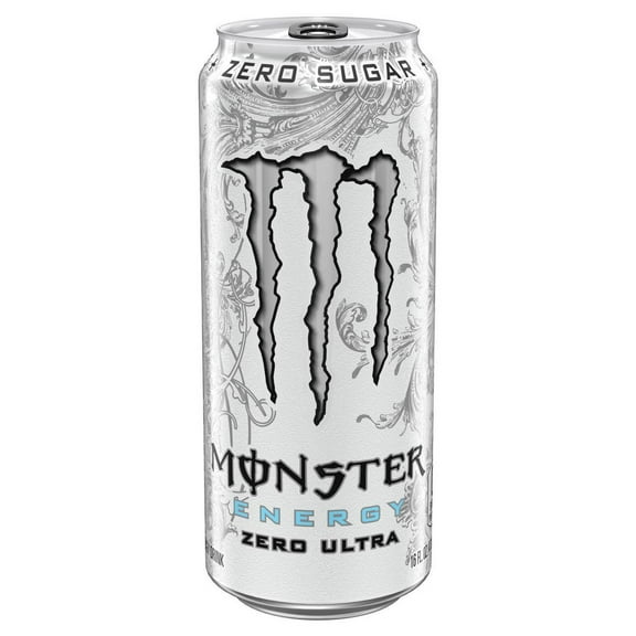 Monster Zero Ultra Energy Drink, Sugar Free, Caffeine Boost, 16 fl oz ...