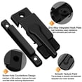 10Pcs Black Window Sash Locks Hardware For Vertical Horizontal Sliding ...