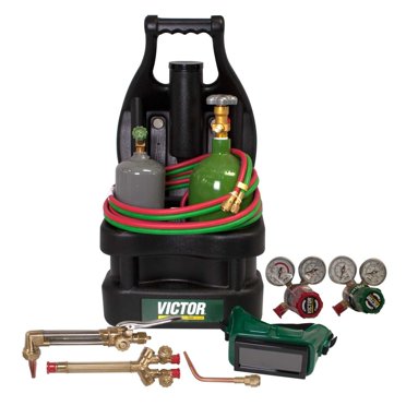 Lincoln Electric Port-A-Torch Kit with Oxygen and Acetylene Tanks and 3 ...