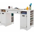 South Shore Artwork Craft Desk with Storage, Multiple Finishes ...