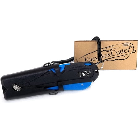EZ Box Cutter 1000 Series EZ Cut / Easy Safety Box Cutter Blue Color by ...