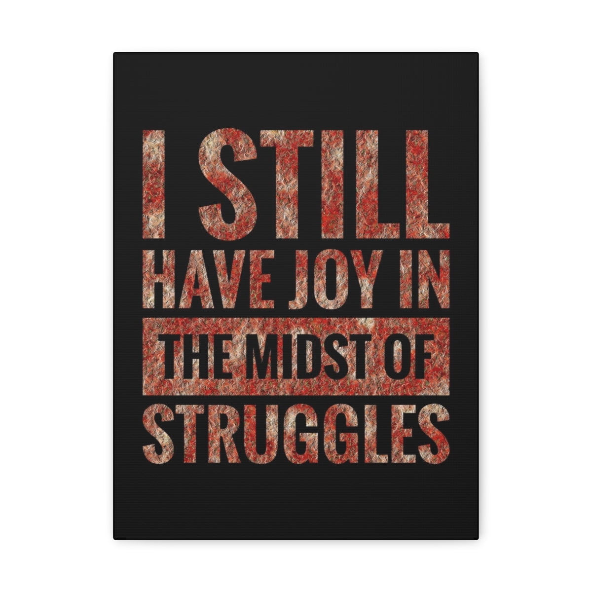 Inspirational Wall Art Joy In Midst Of Struggles Motivation Wall Decor ...
