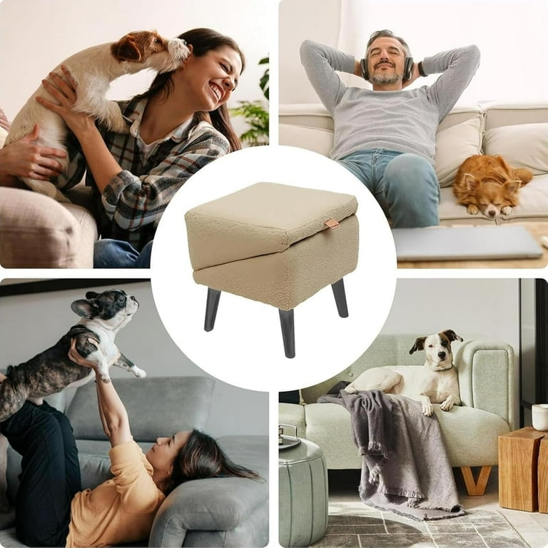 Seatmate Chairs Split Ottoman Dog Ramp, Folding Dog Stairs, All-in-One ...
