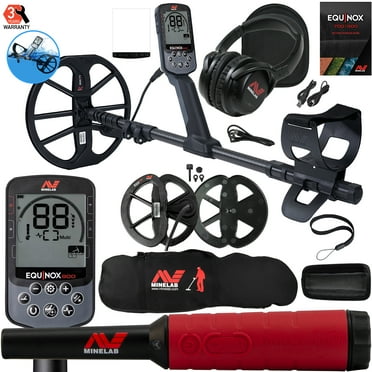 "Minelab EQUINOX 900 Multi-IQ Metal Detector with 6"", 11"", 15"" Coils" - Walmart.com