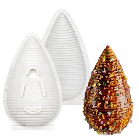 Meidiya Shell Egg Silicone Chocolate Mousse Cake Mold Water Drop Shape ...