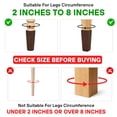 80 Pcs Coffee-Colored Chair Leg Protectors for Hardwood Floors — Non ...