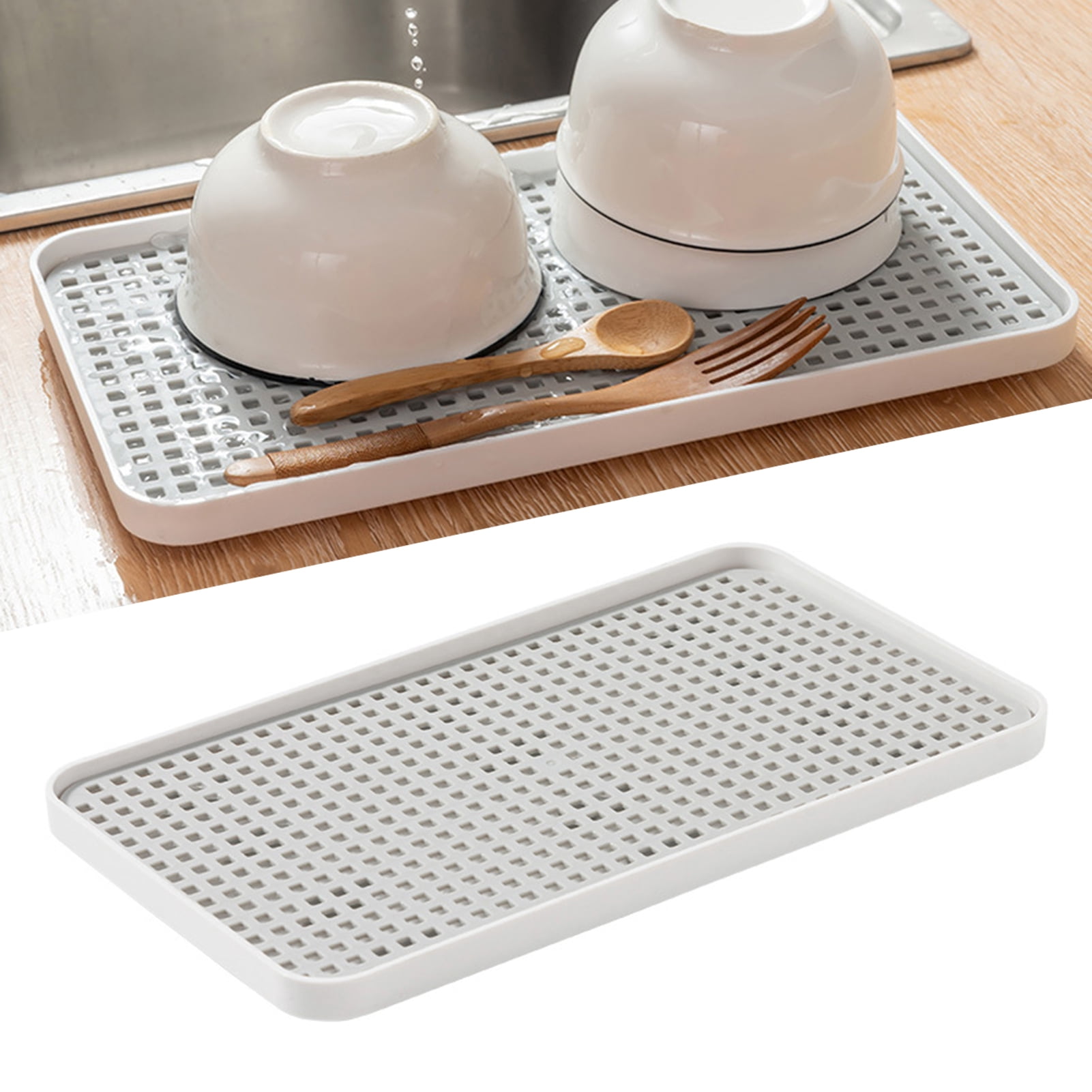 kiskick Water Draining Tray Double Layer - Detachable Plastic ...
