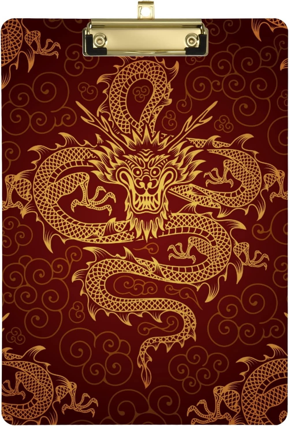 FMSHPON Dragons Clipboard Hardboard Wood Nursing Clip Board and Pull ...